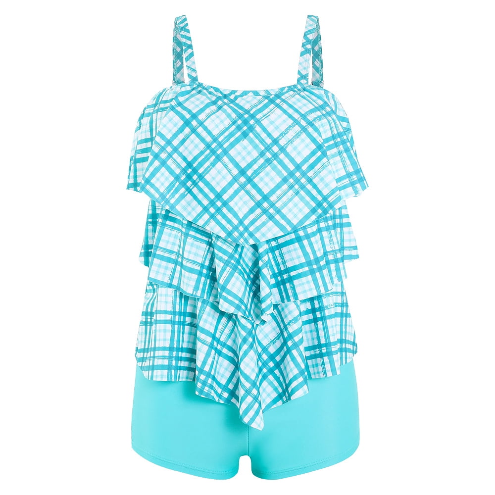 Summer Basic Camisole Sports Tankini Flats Two Piece Bikini Set Comfort ...