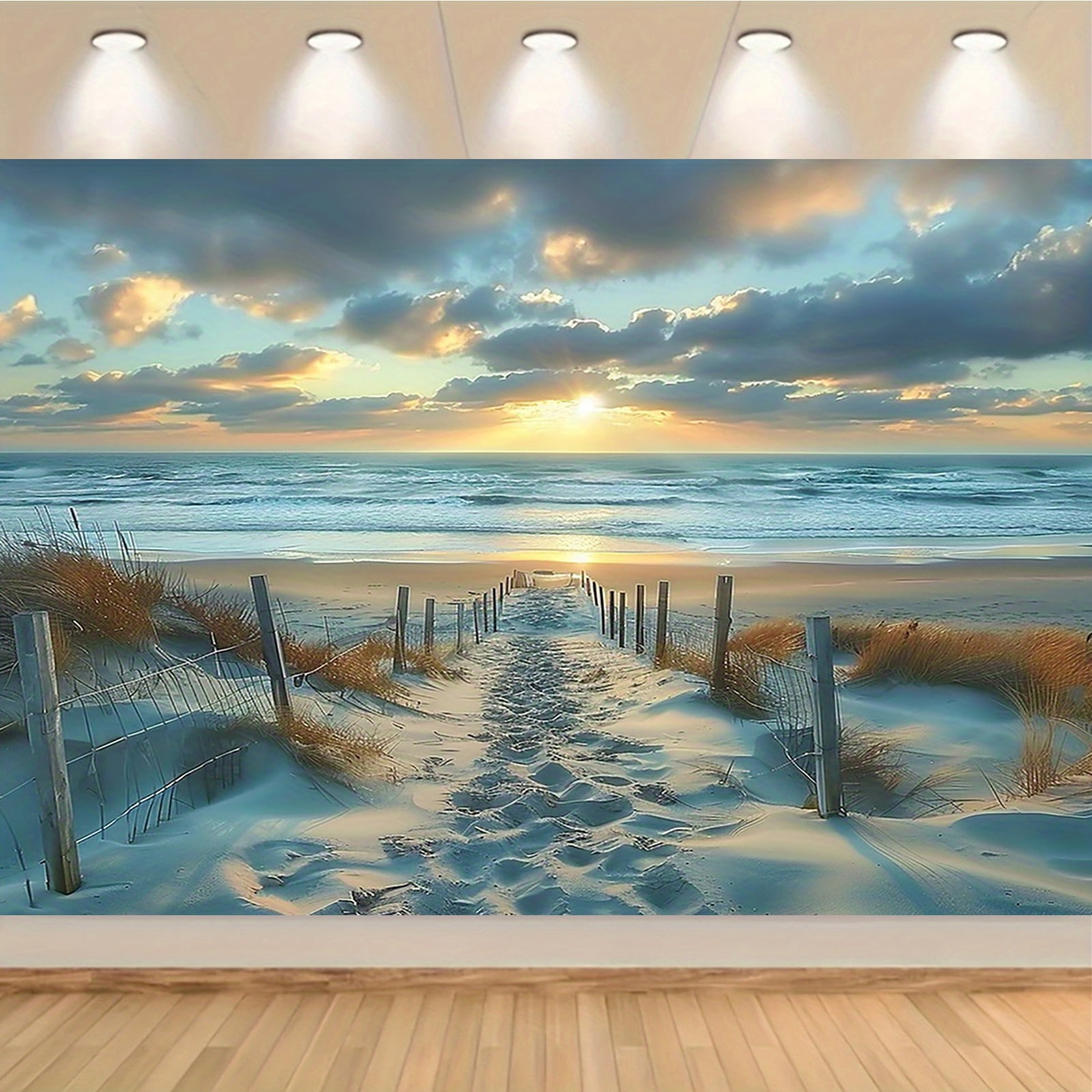 Summer Beach Backdrop Hawaii Sun Blue Sky Ocean Wedding Photography ...