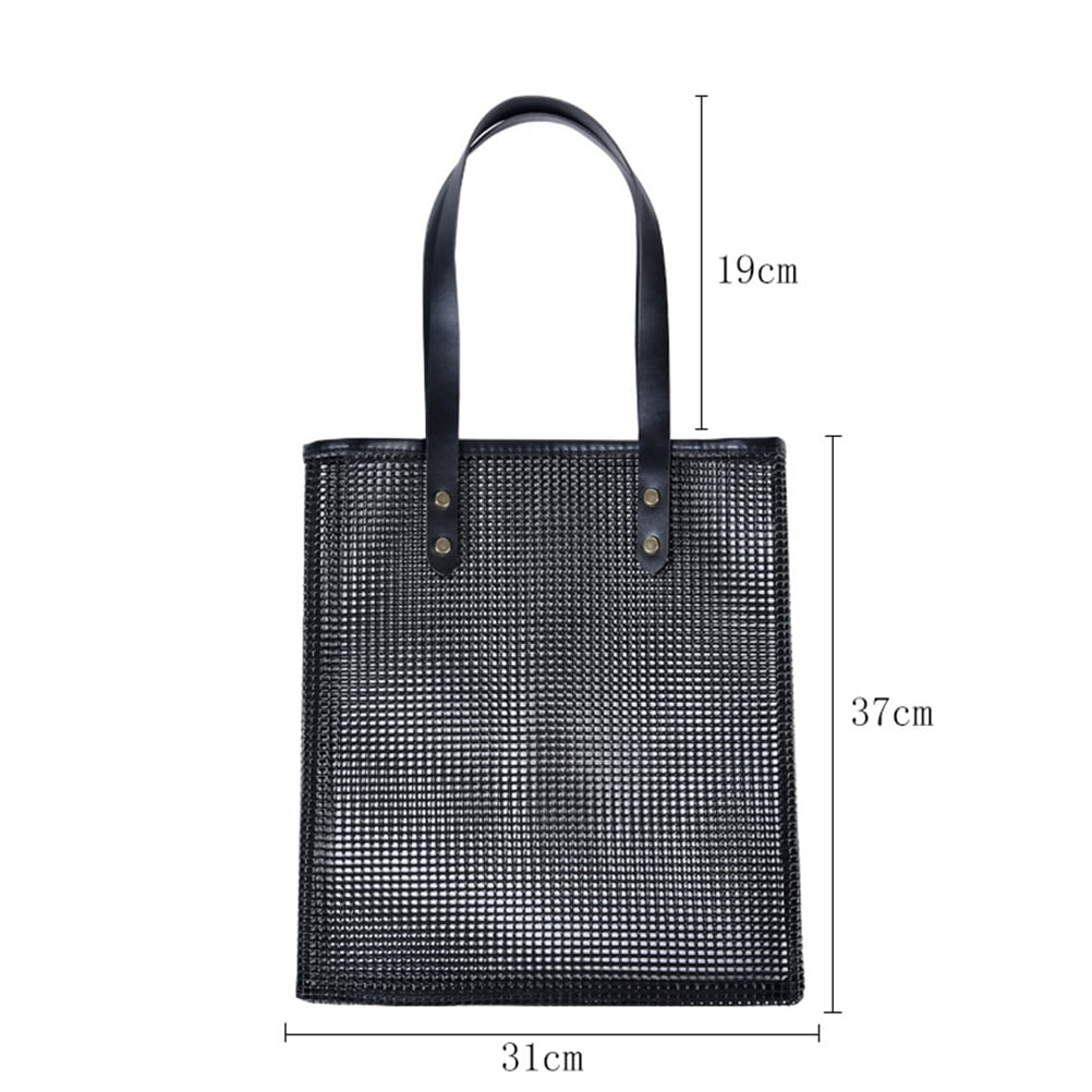 STRANDCHIC Expandable Fashionable Mesh Tote Utility for Women Gym ...