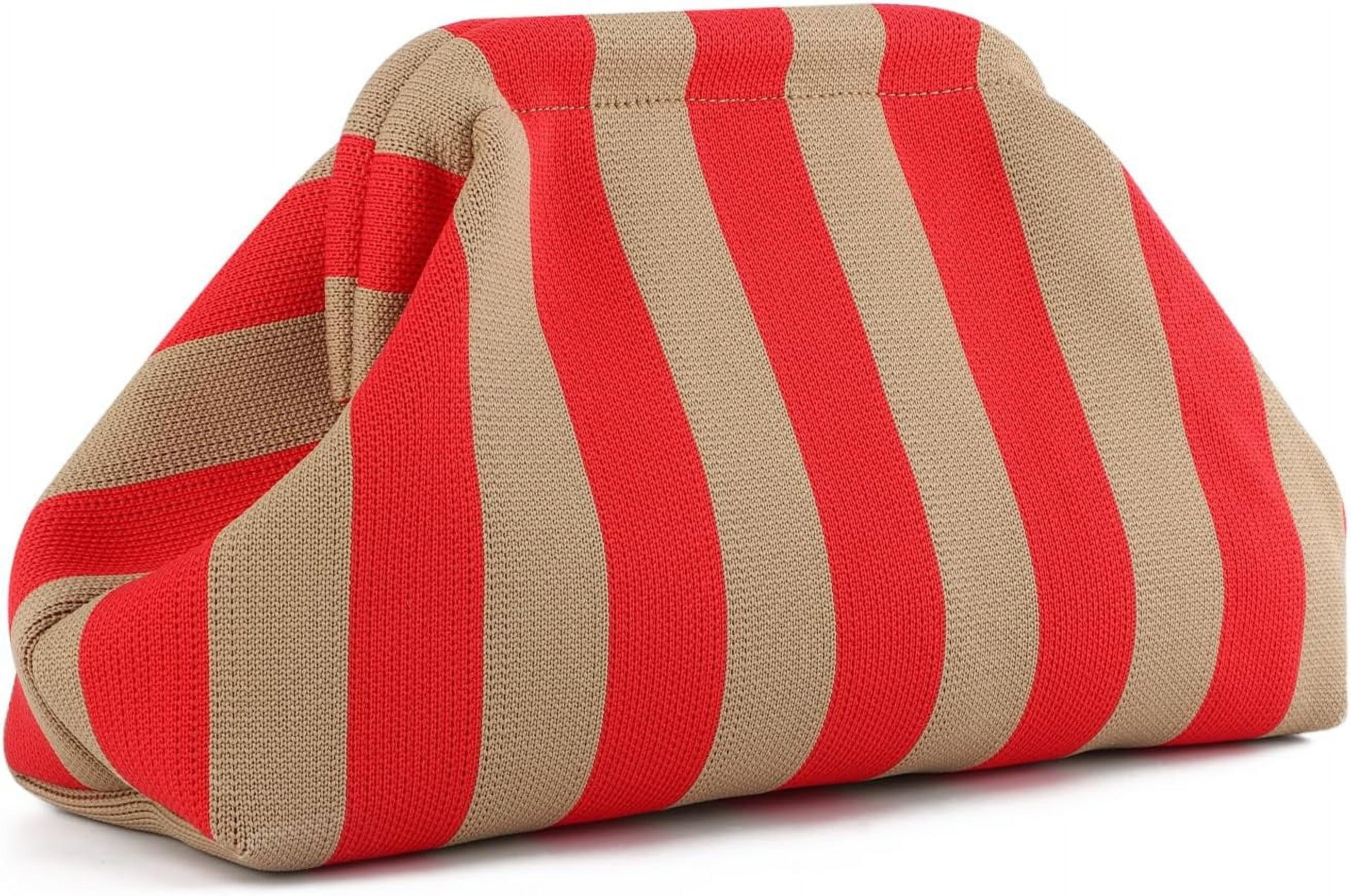 Summer Beach Clutch Purses for Women Woven Crochet Handbags Dumpling ...