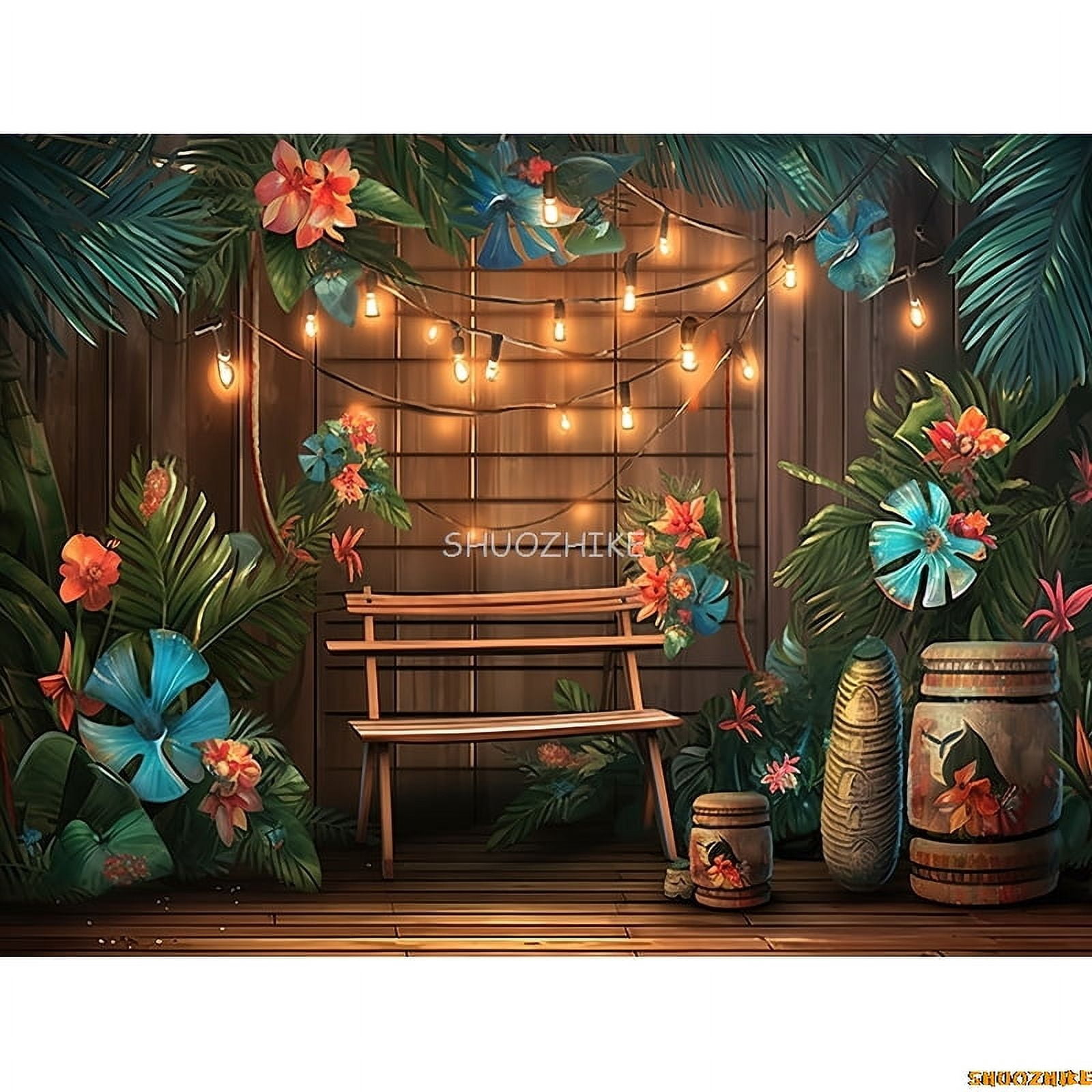 Summer Beach Digital Printed Photography Backdrops Tropical Holiday ...