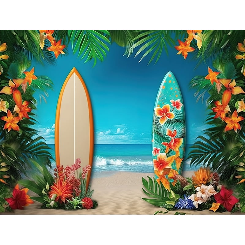 Summer Beach Digital Printed Photography Backdrops Tropical Holiday ...