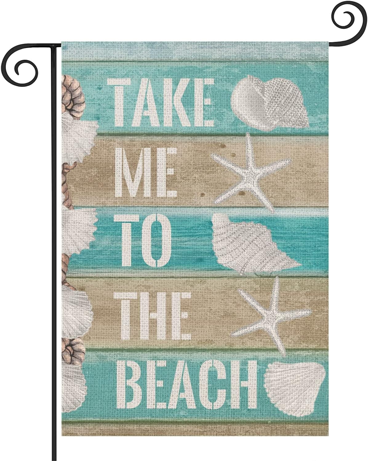 Summer Beach Garden Flag Vertical 12x18 Inch Double Sided Ocean Sea ...