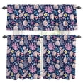 Summer Beach Kitchen Curtains Set for Windows, Ocean Starfish Shell ...