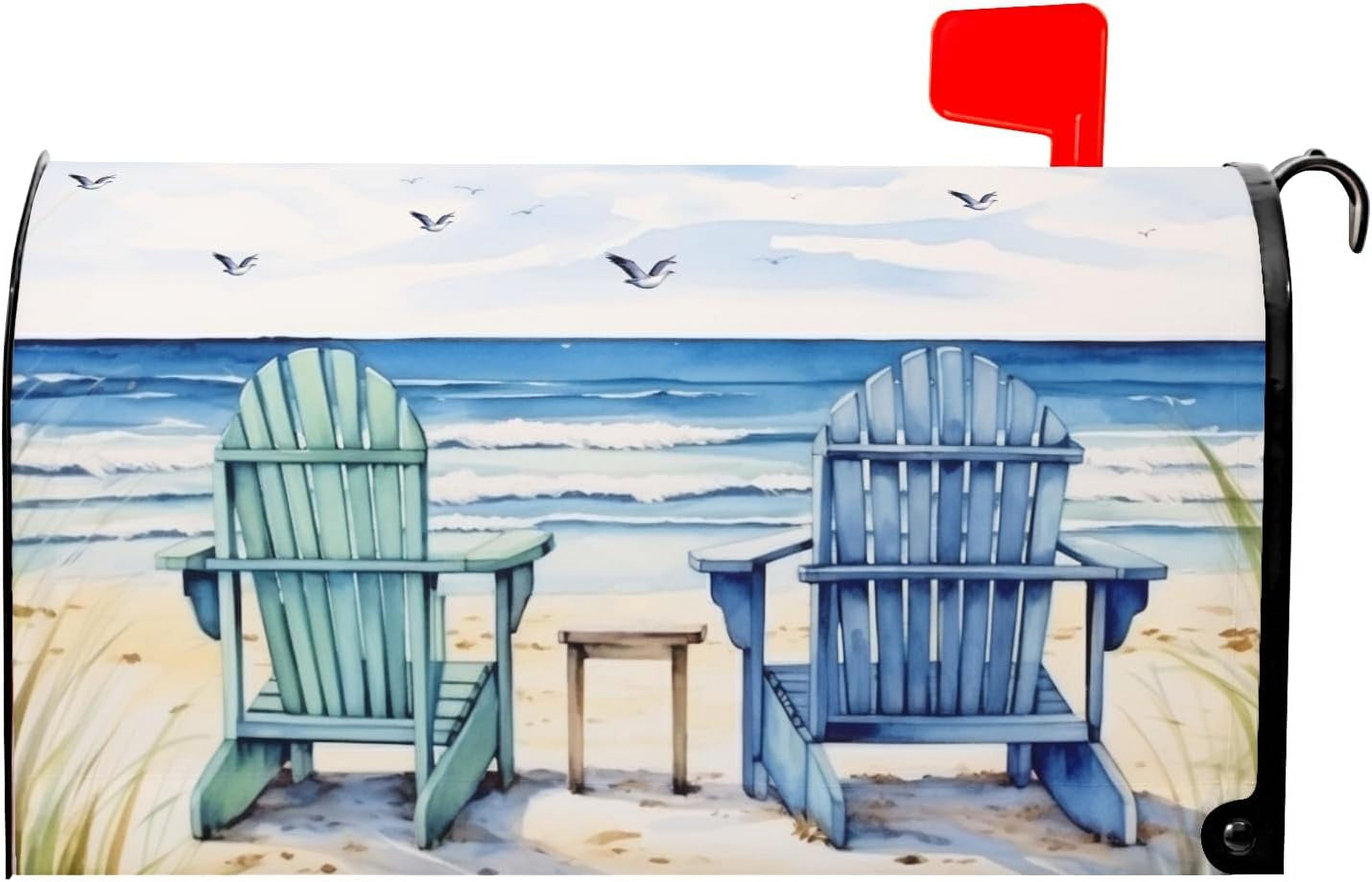 Summer Beach Life Mailbox Covers Nautical Coastal Theme Mailbox Covers ...