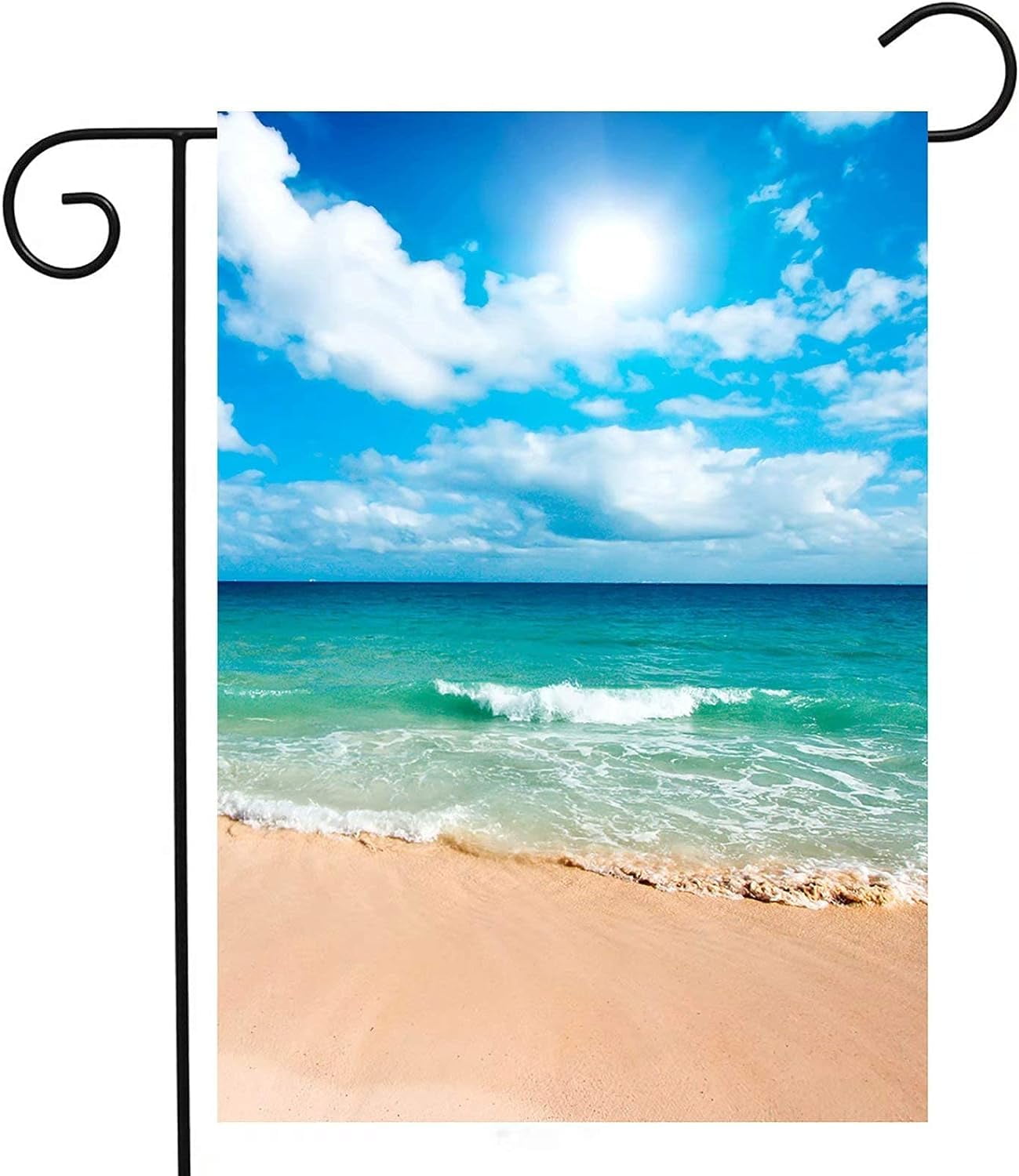 Summer Beach Ocean Garden Yard Flag 12"x 18" Double Sided, Tropical ...