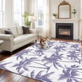 Summer Beach Palm Washable Area Rug 6x9 Tropical Country Coastal ...