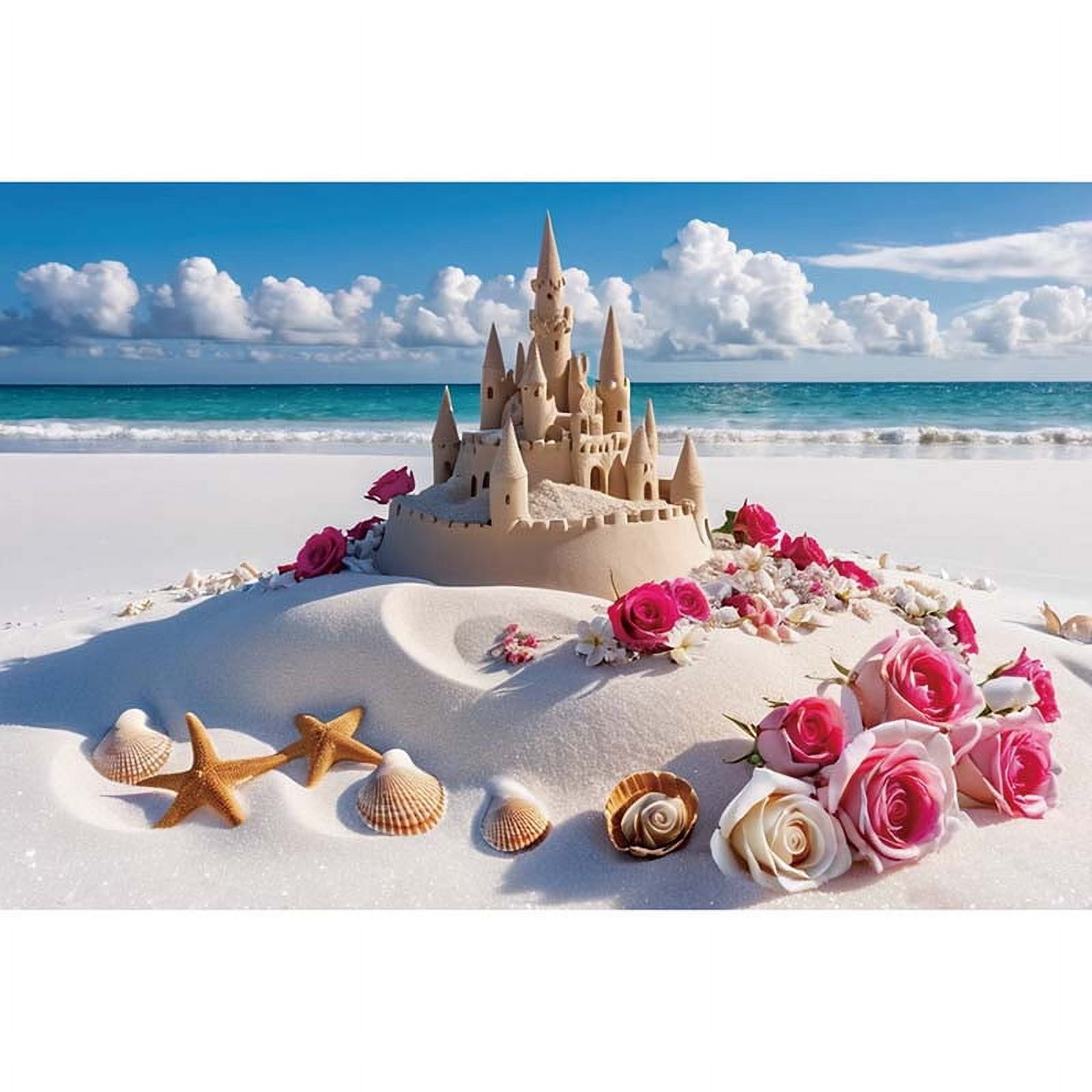 Summer Beach Party Holiday rations Backdrop Childr Sands Castle ...