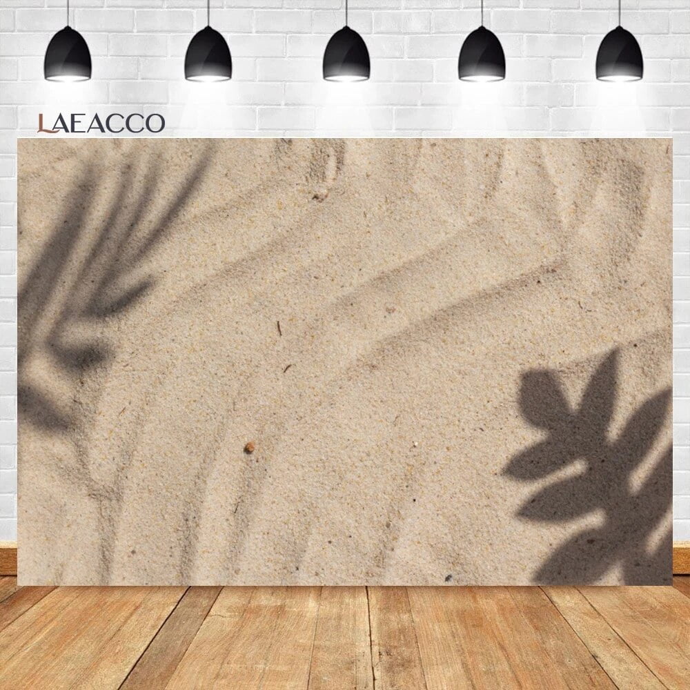 Summer Beach Photo Backdrop Palm Trees Shadow Hawaiian Aloha Party Kids ...
