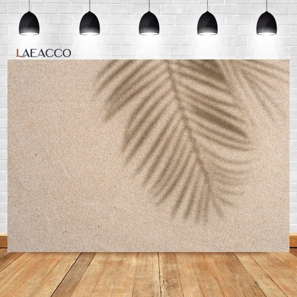 Summer Beach Photo Backdrop Palm Trees Shadow Hawaiian Aloha Party Kids ...
