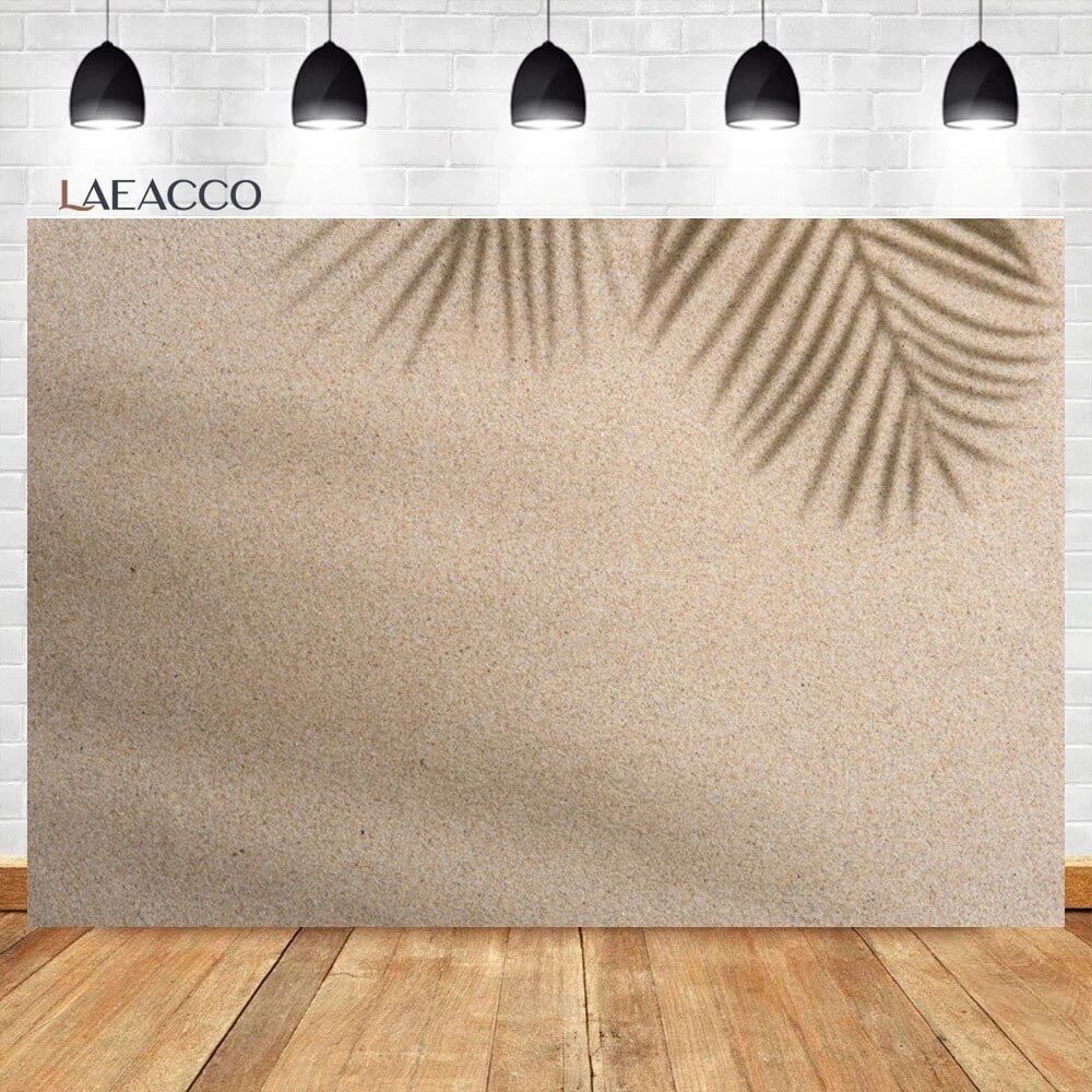 Summer Beach Photo Backdrop Palm Trees Shadow Hawaiian Aloha Party Kids ...