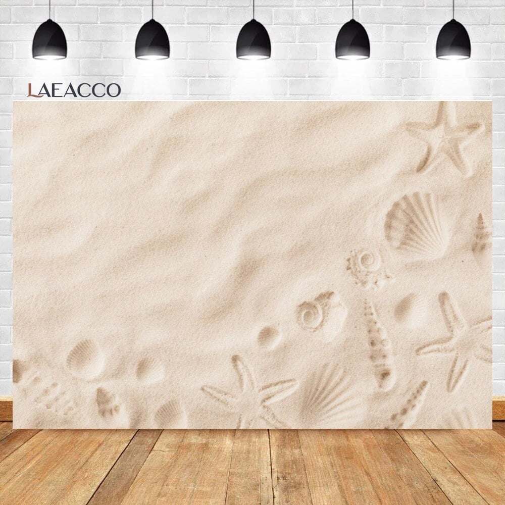 Summer Beach Photo Backdrop Palm Trees Shadow Hawaiian Aloha Party Kids ...