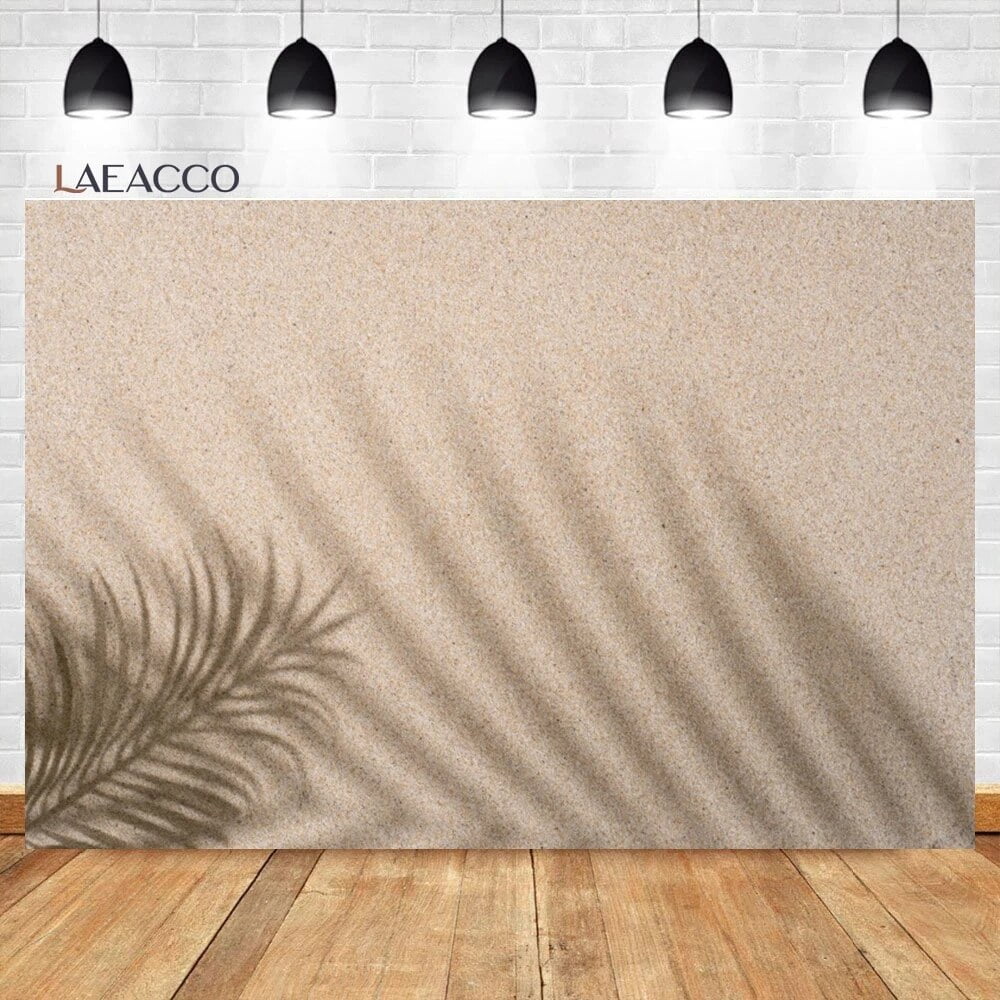 Summer Beach Photo Backdrop Palm Trees Shadow Hawaiian Aloha Party Kids ...