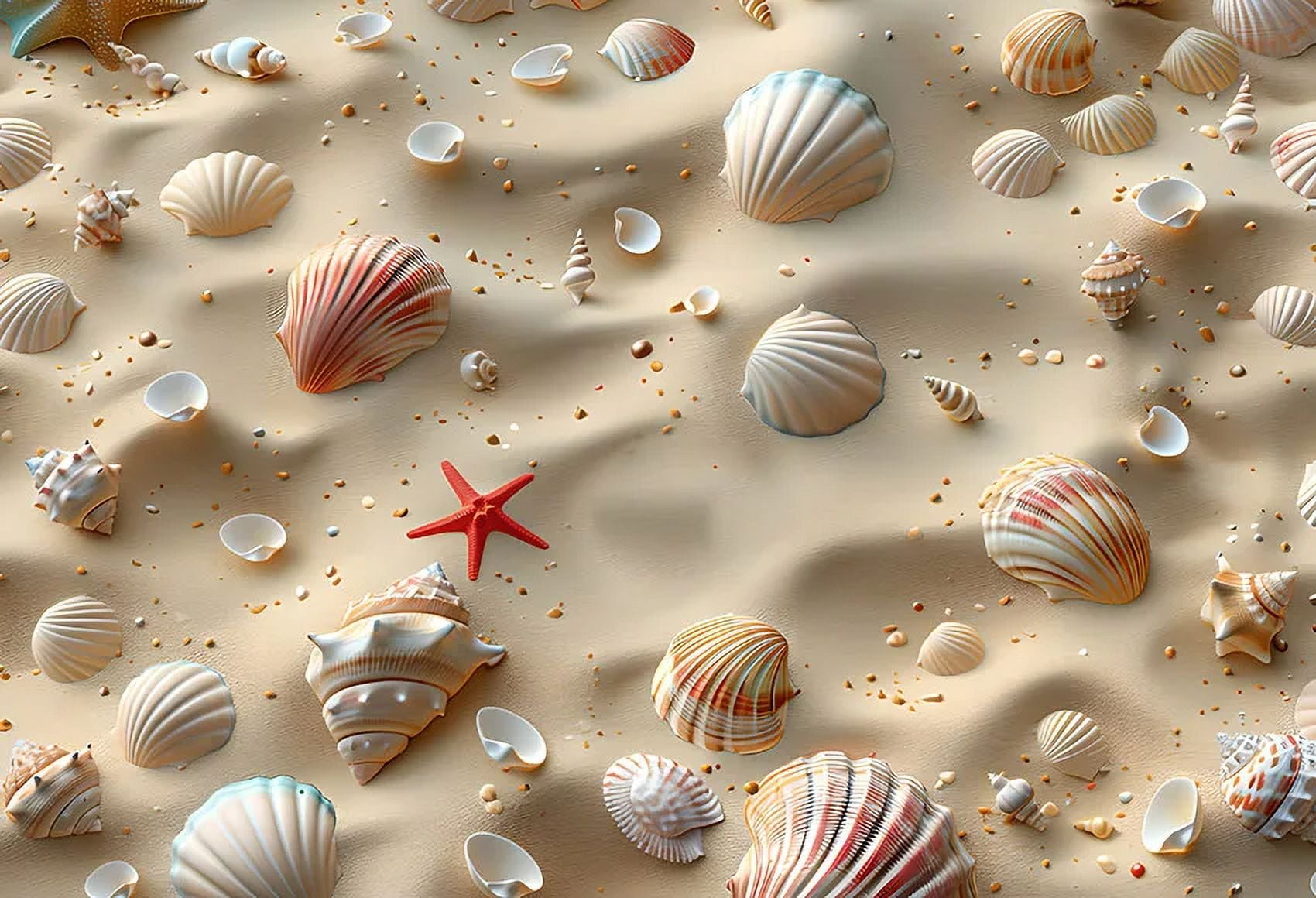 Summer Beach Sand Floor Sea Shell Kids Birthday Cake Smash Portrait r ...