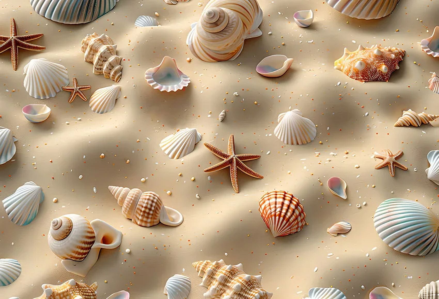 Summer Beach Sand Floor Sea Shell Kids Birthday Cake Smash Portrait r ...