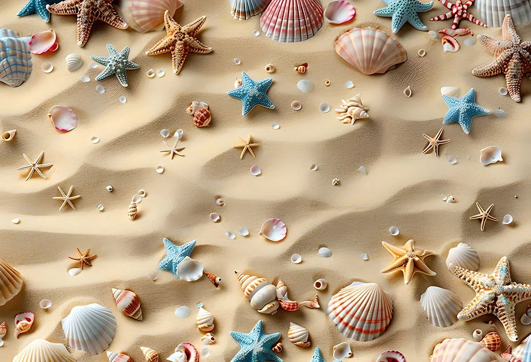 Summer Beach Sand Floor Sea Shell Kids Birthday Cake Smash Portrait r ...