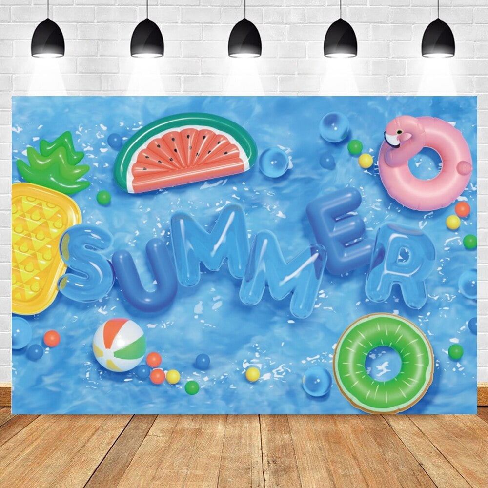 Summer Beach Sea Ocean Flamingo Photography Backdrops Sky Seaside ...