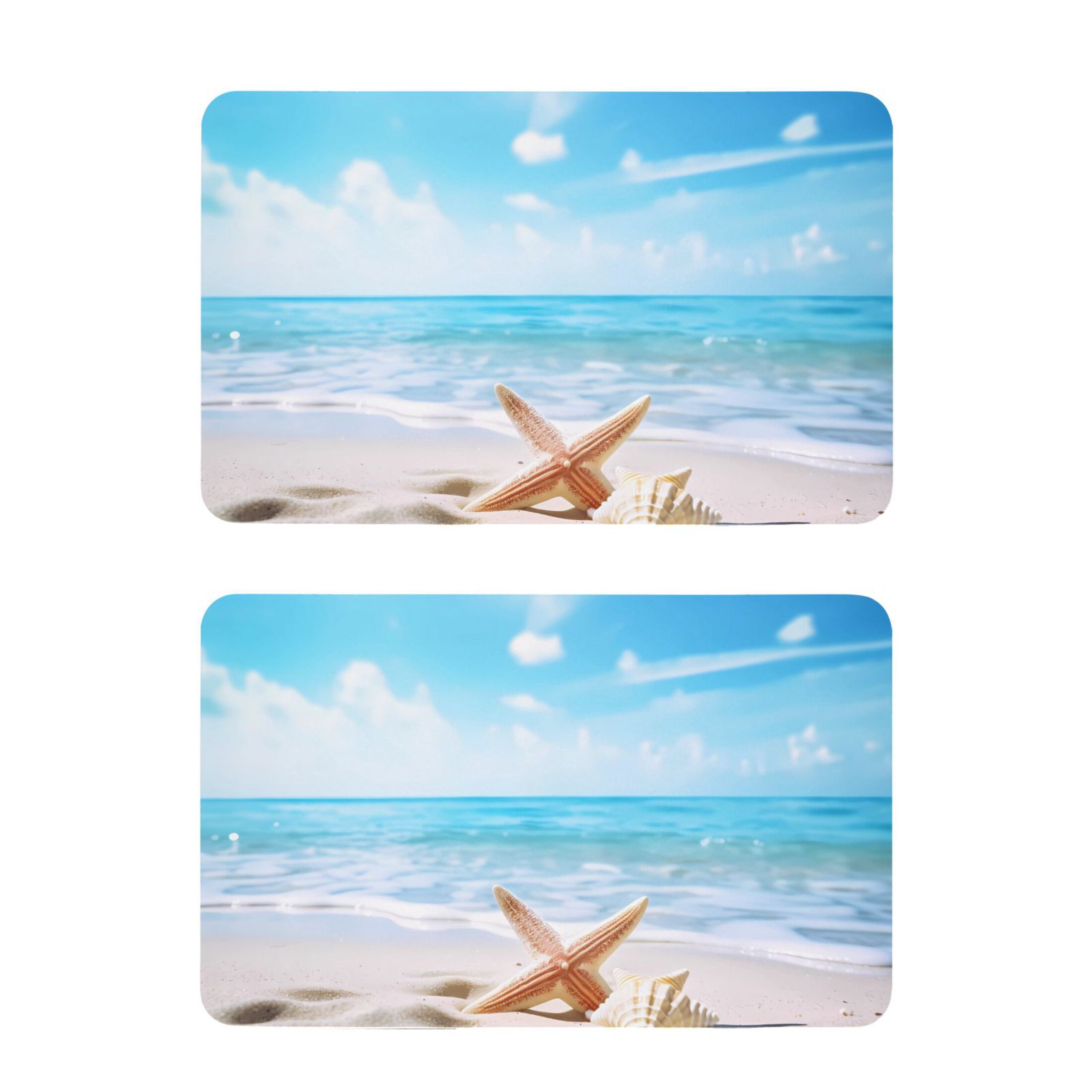 Summer Beach Sky Conch Fridge Magnets Sticker Refrigerator Magnetic ...