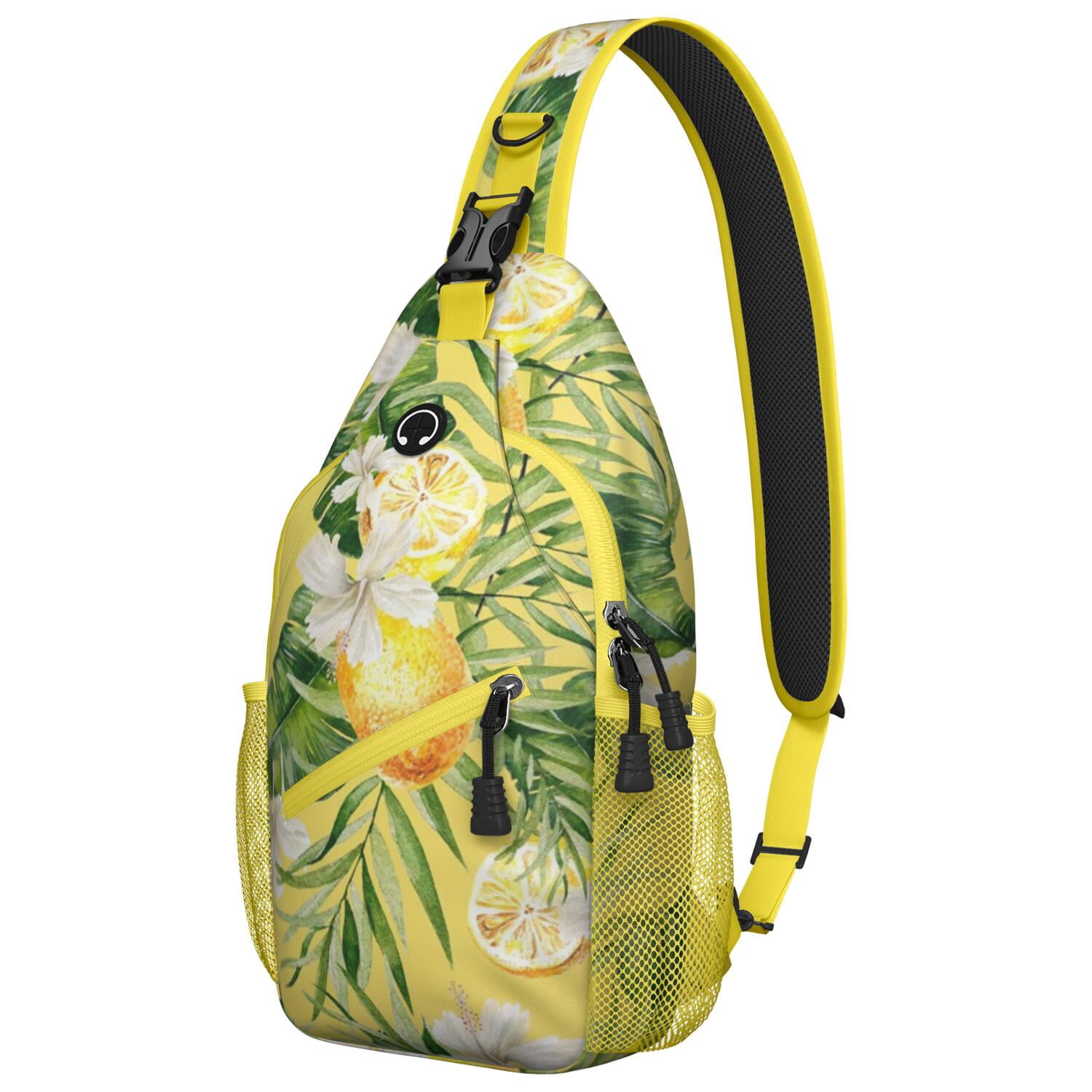 Summer Beach Sling Backpack for Women and Men, Hawaiian Floral ...