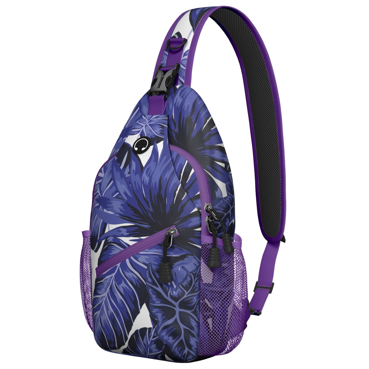 Summer Beach Sling Backpack for Women and Men, Hawaiian Floral ...