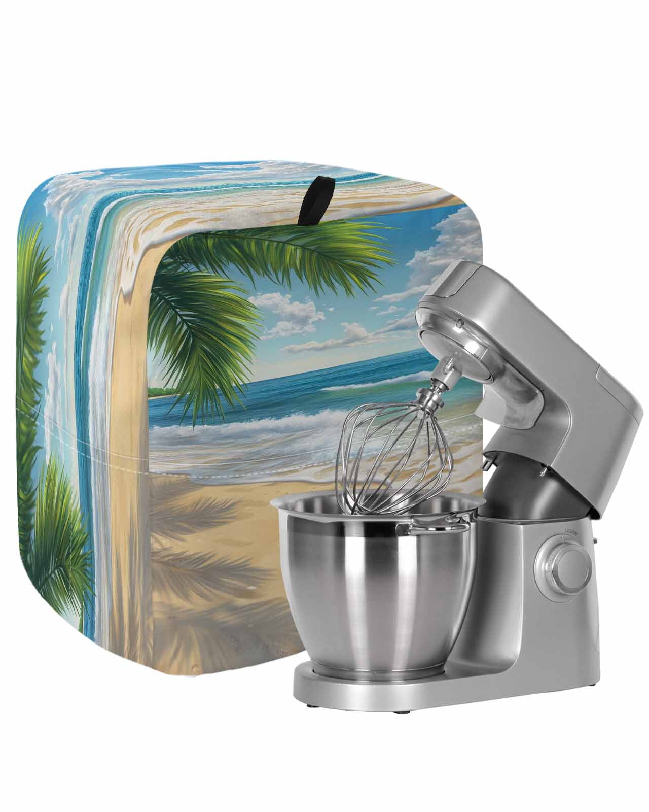 Summer Beach Stand Mixer Dust Cover with Storage Pocket & Handles ...