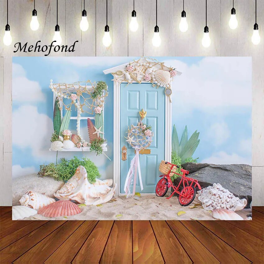 Summer Beach Star Conch Shell Kids Birthday Party Portrait rations ...