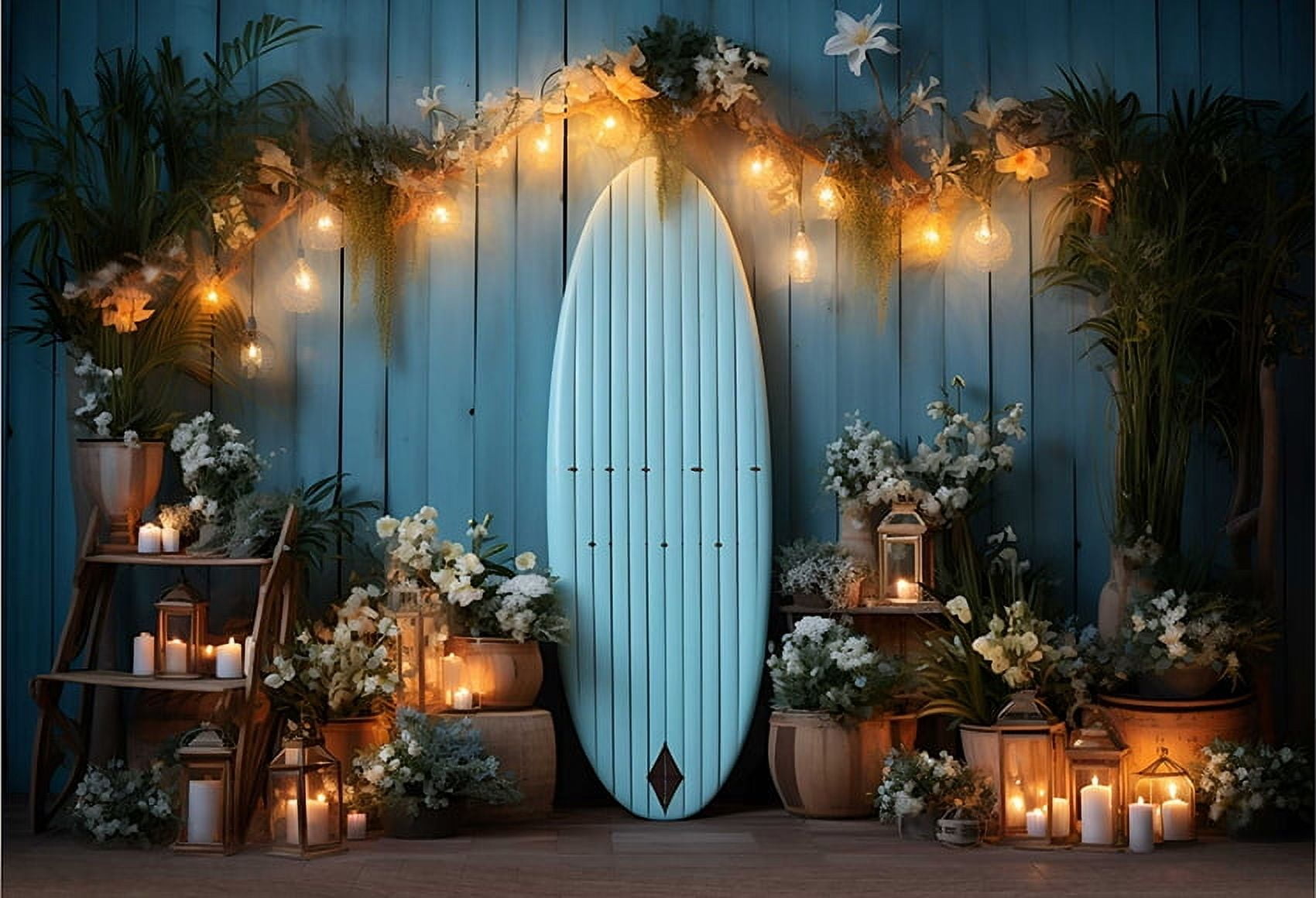 Summer Beach Surfboard Surf Kids Birthday Party Cake Smash Portrait r ...