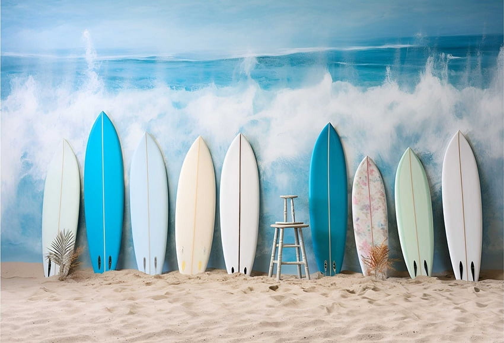 Summer Beach Surfboard Surf Kids Birthday Party Cake Smash Portrait r ...