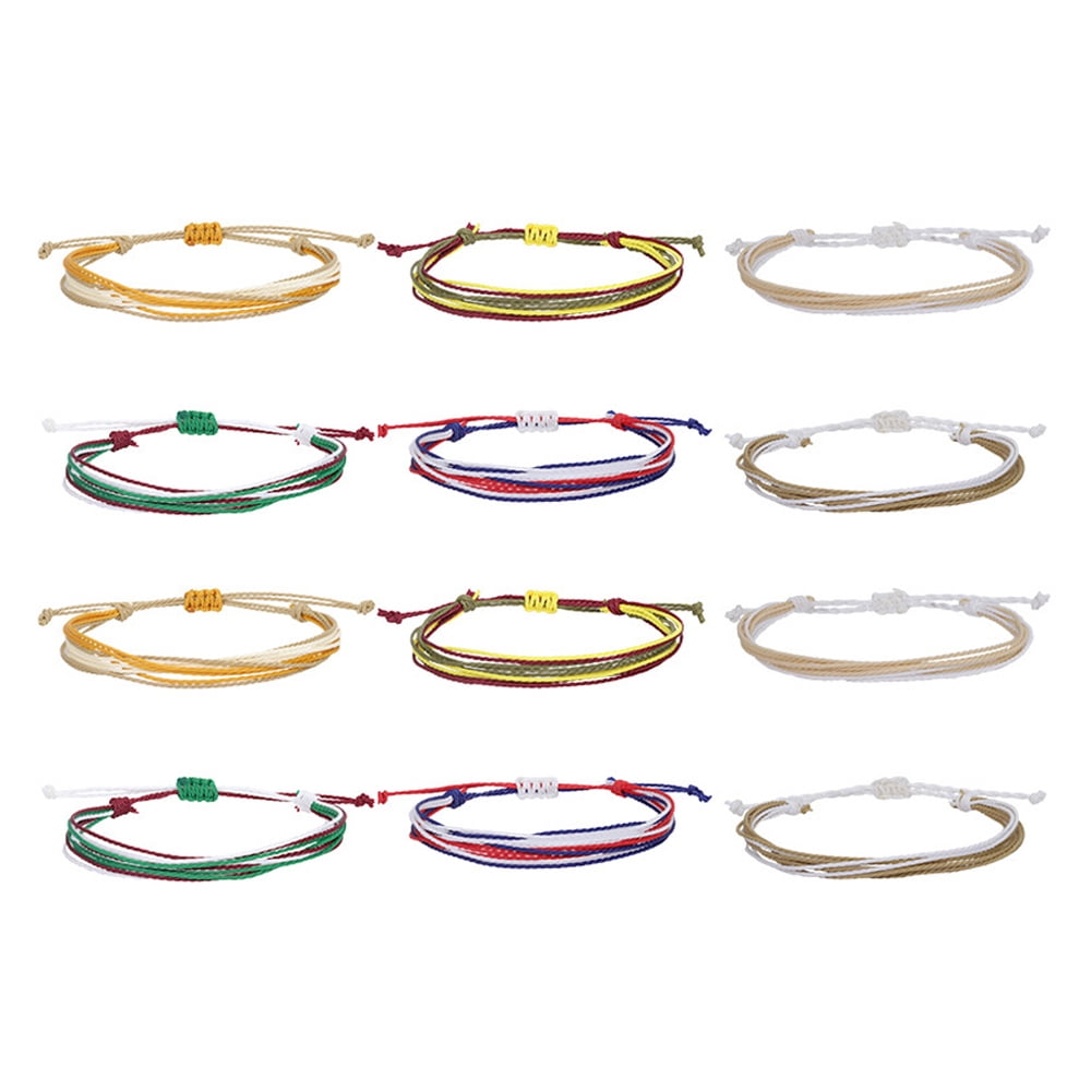 Summer Beach Surfer Wave Bracelets Adjustable Handmade Waterproof ...