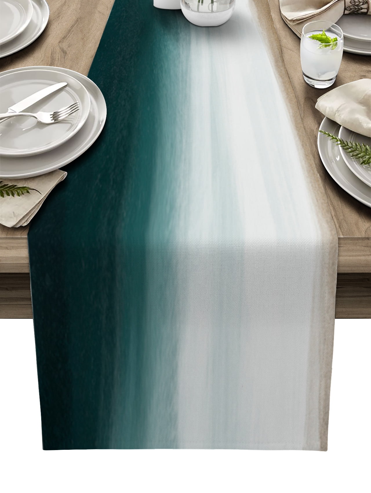 Summer Beach Texture Table Runner ration Home r Dinner Table ration ...