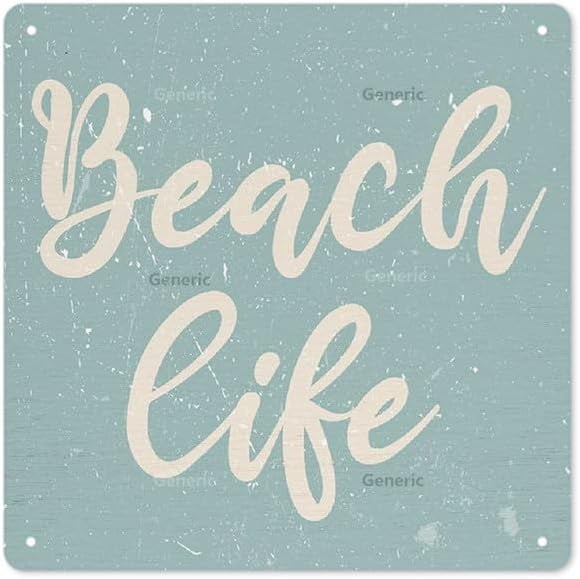 Summer Beach Theme Sign Beach Life Sign Décor for Home Bedroom Office ...