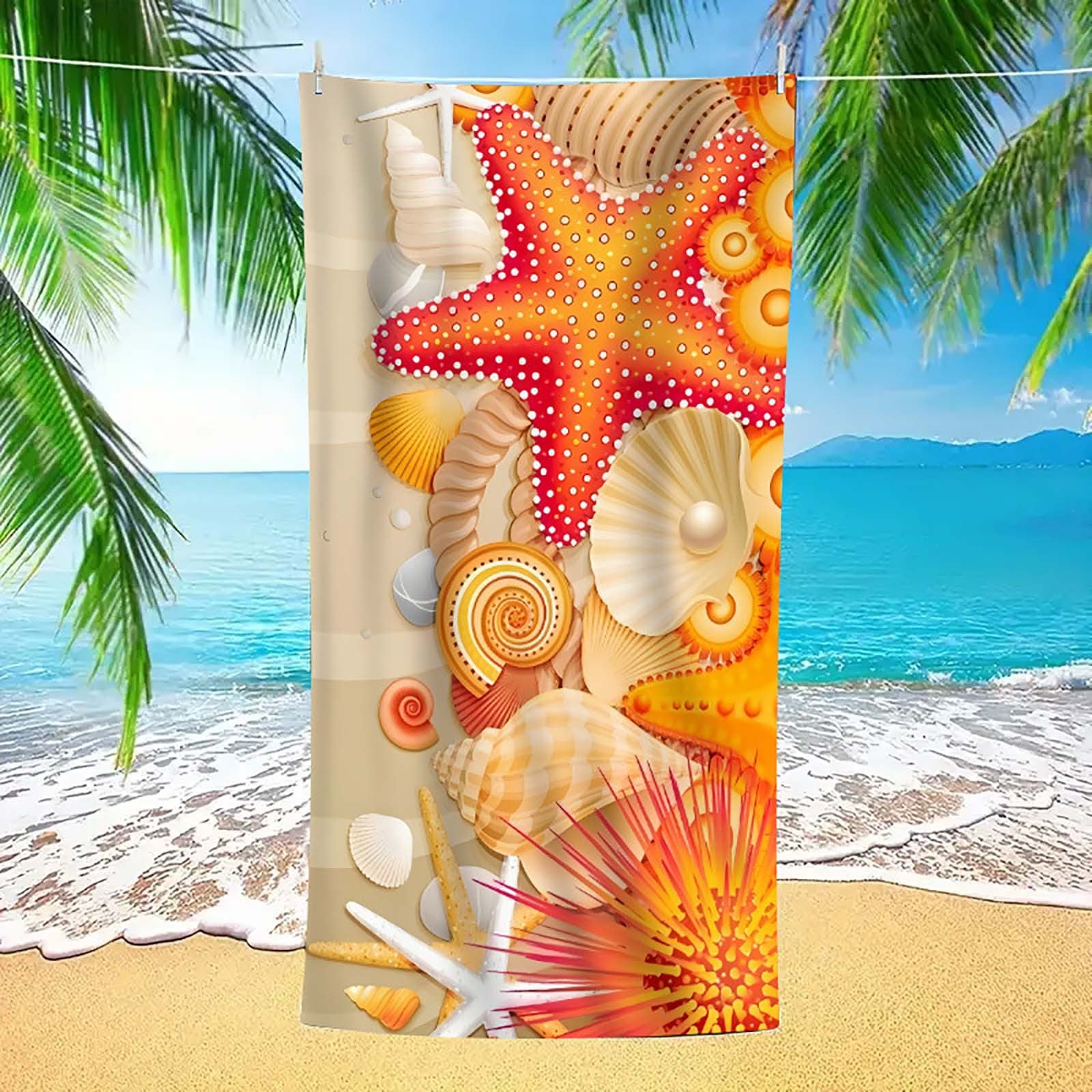 Summer Beach Towels, Soft Fiber Beach Cover, Quick-dry, Patterned ...