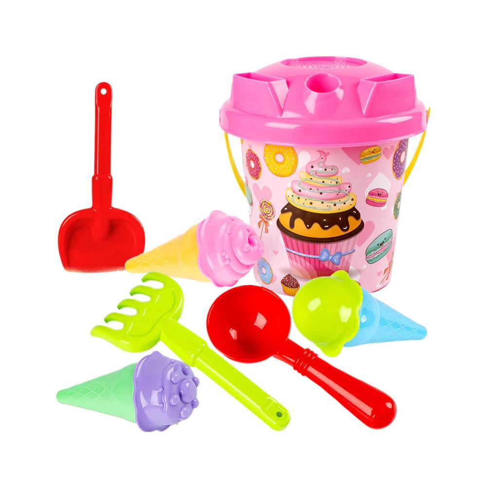 Summer Beach Toys Kit for Kids Sand Set Beach Game Toy Buckets Shovels Tools W6 X5S7 - Walmart.com