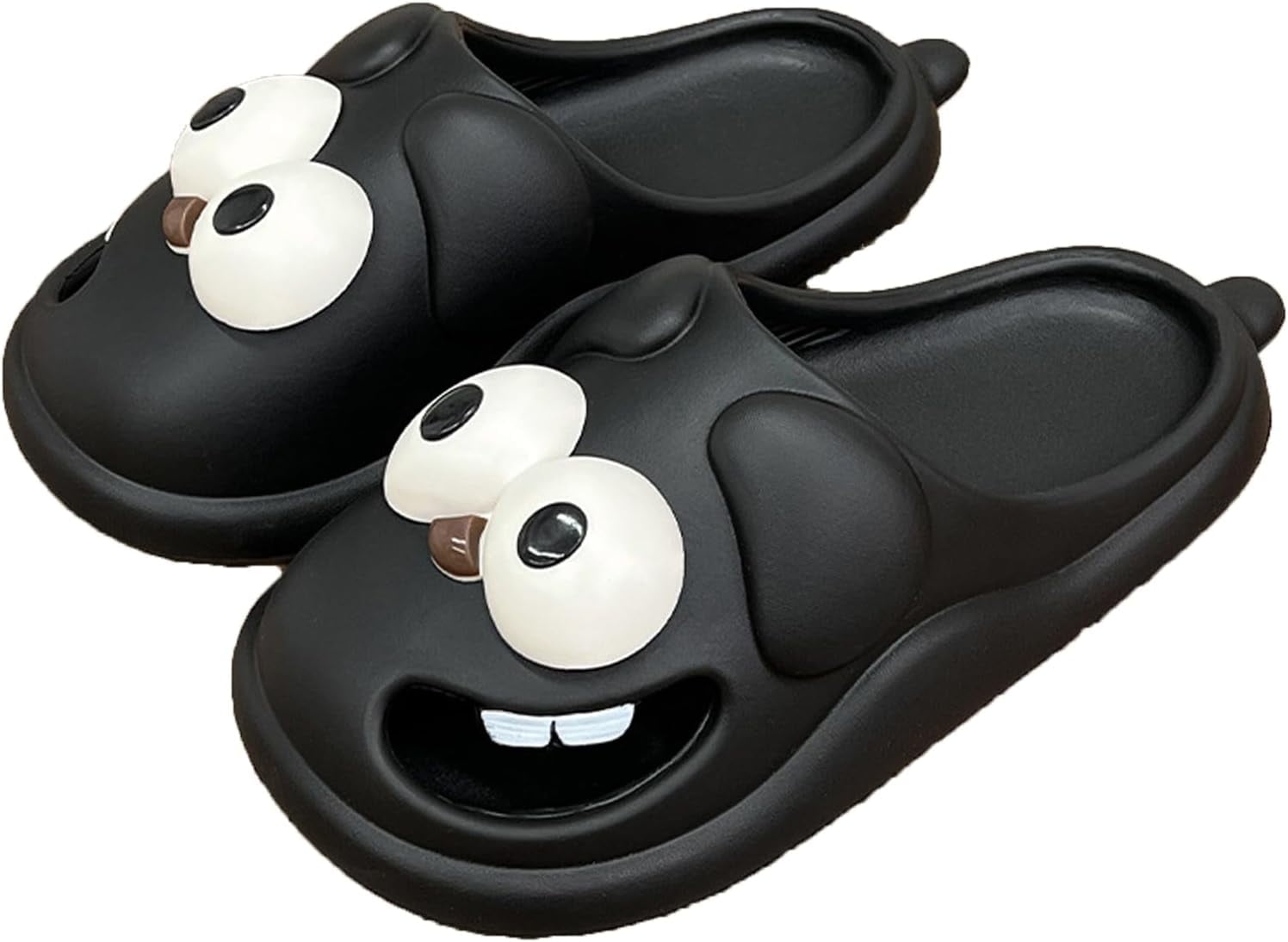 Summer Big Eye Dog Slippers Unisex Cute Cartoon Comfy Slippers Indoor ...