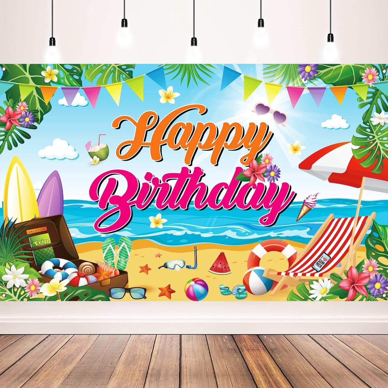 Summer Birthday Party Decorations, Beach Birthday Party Decorations ...