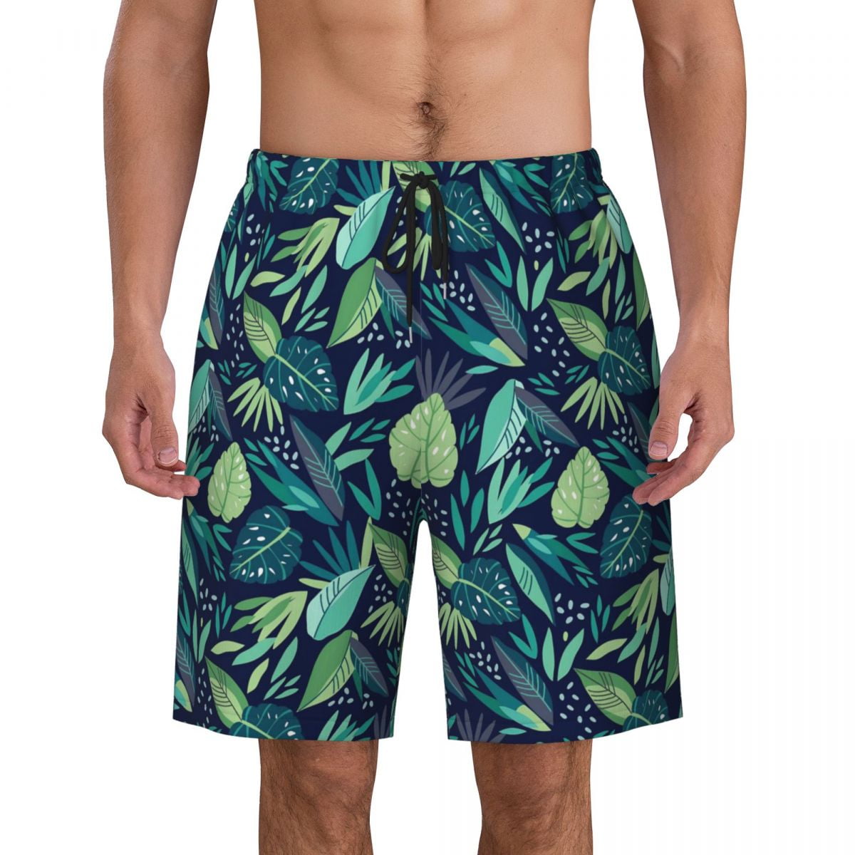 Summer Board Shorts Man Beautiful Leaf Surfing Pink and Purple Custom ...
