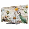 Summer Botanical TV Cover for 65 Inch Screen, Stretch Fabric Dustproof ...