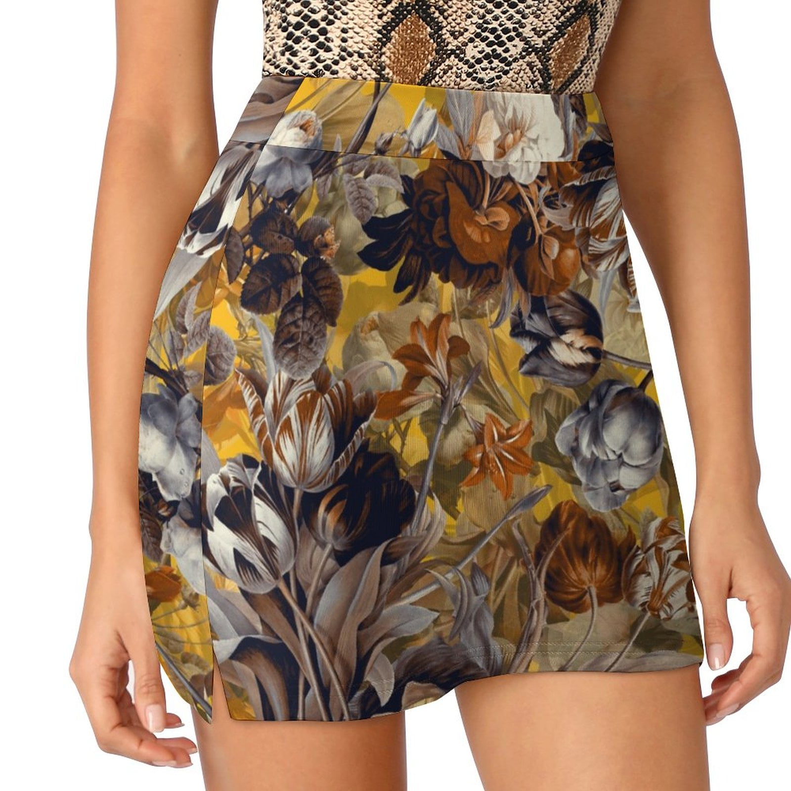 Summer Botanical VII Light Proof Trouser Skirt Short skirts skirts ...