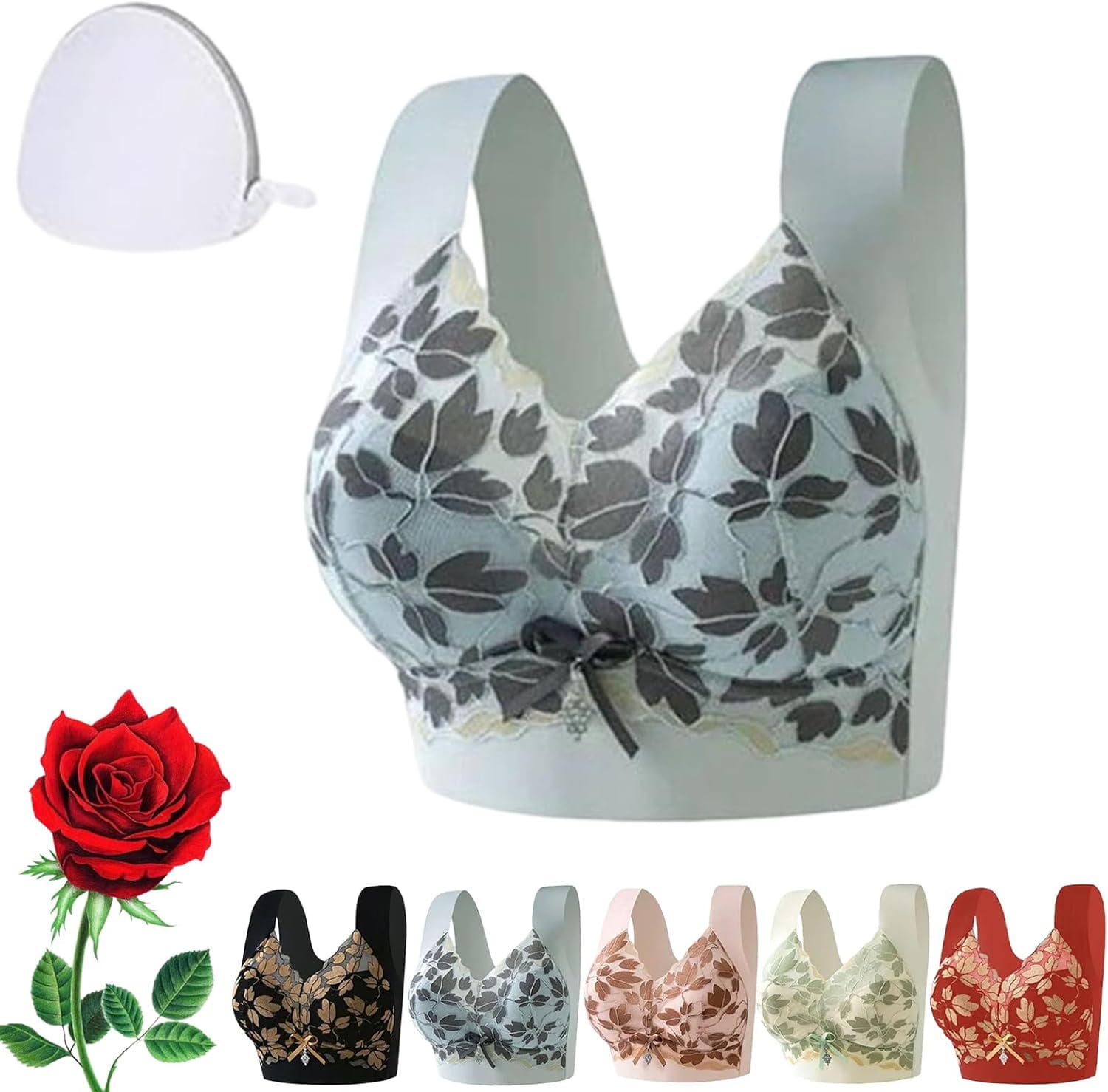 Palcomfy Versatile Comfy Lift & Flex Wireless Bra in Black M to 4XL ...