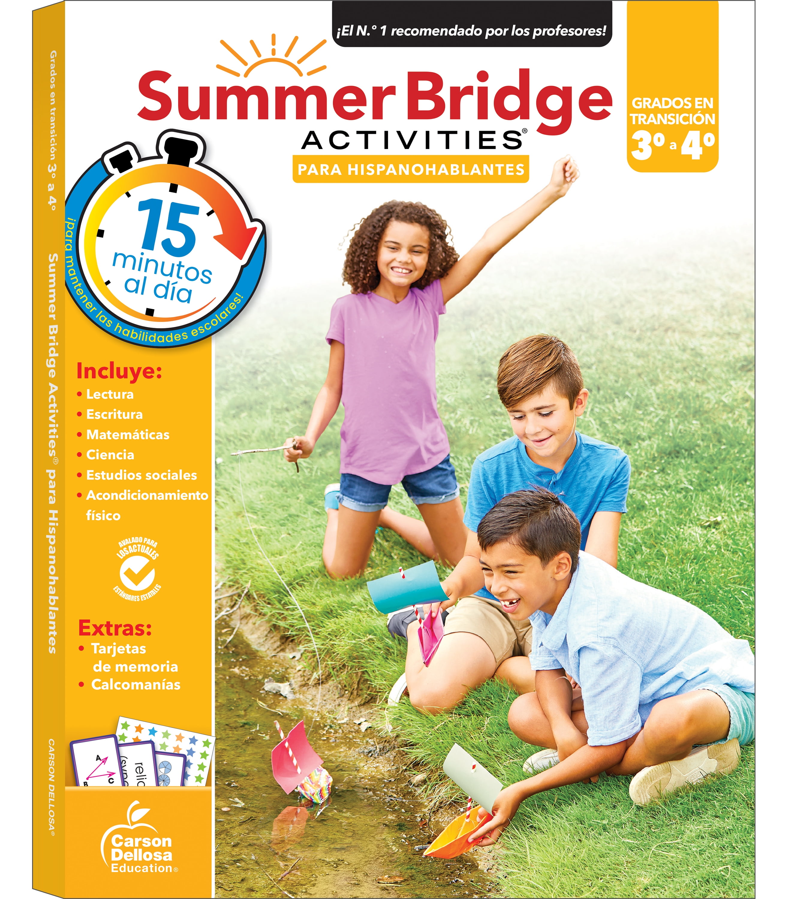 Summer Bridge Activities Spanish 3-4 Workbook (160 pages) Grade 3-4 ...
