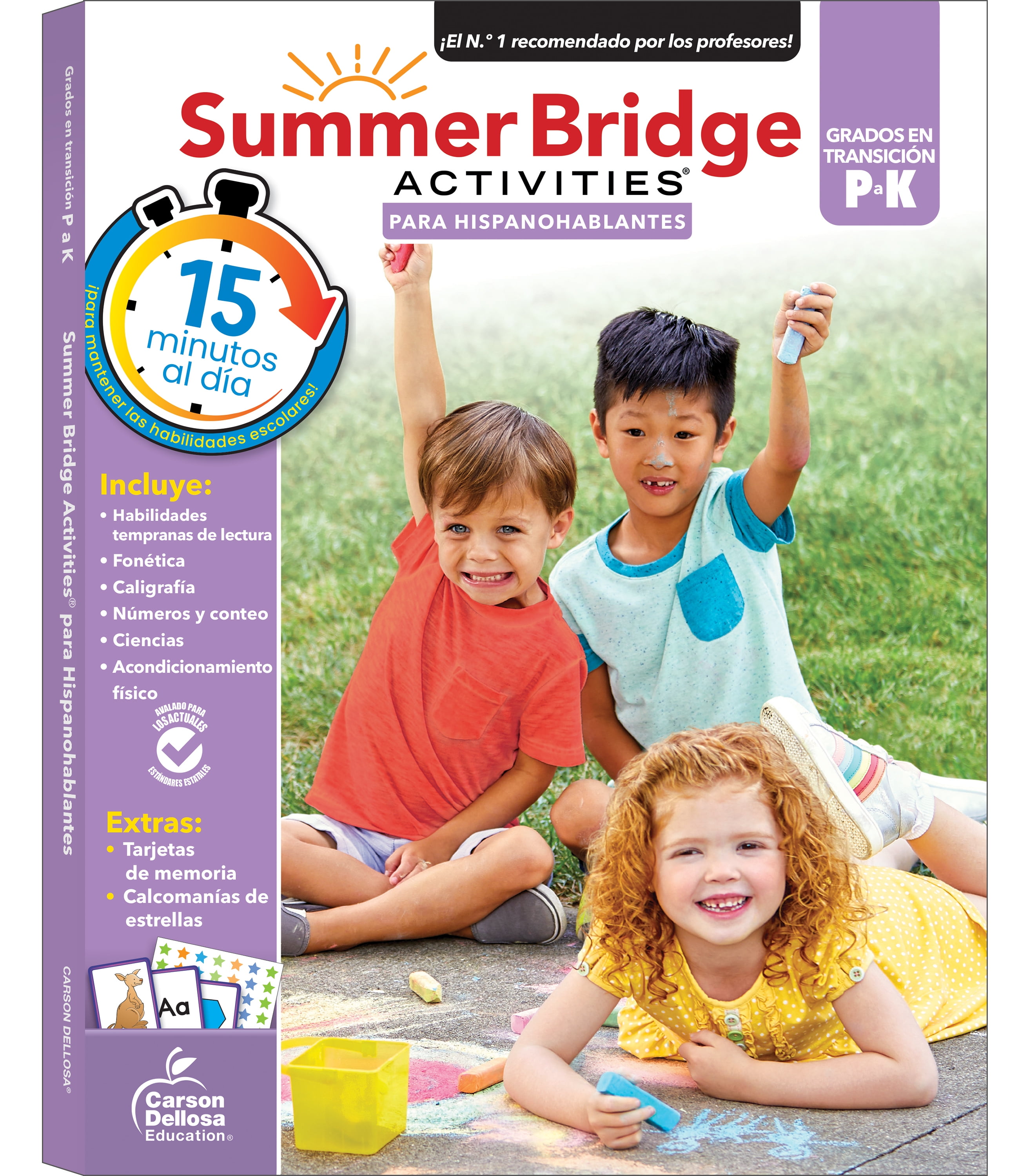 Summer Bridge Activities Spanish PreK-K Workbook (160 pages) Grade PK-K ...