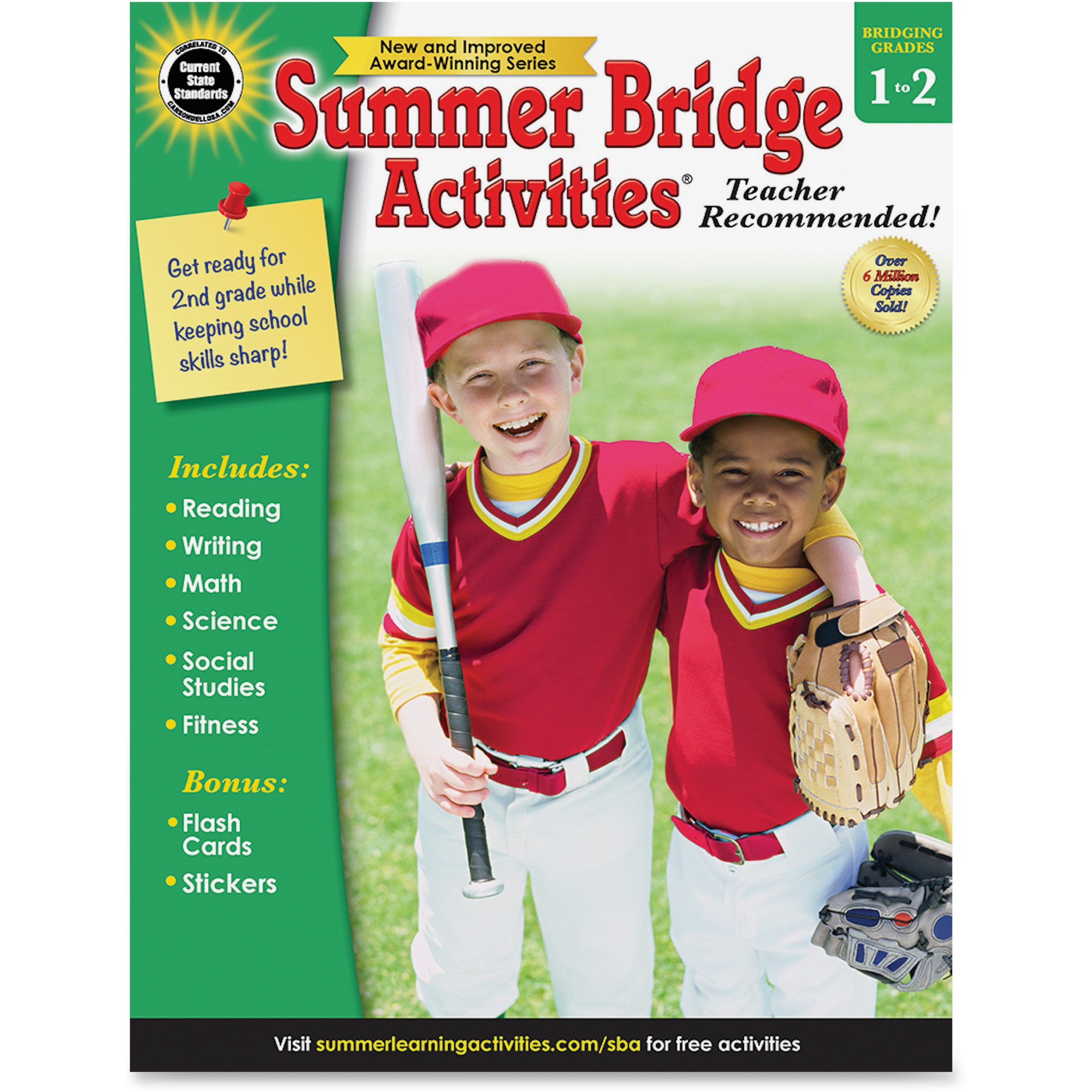 Summer Bridge Grade 1-2 Activities Workbook - Walmart.com