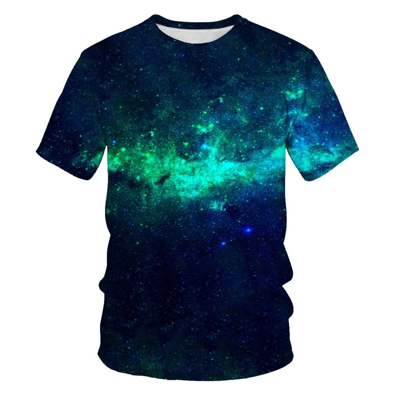 Summer Brilliant Starry Sky graphic t shirts For Men Fashion Universe ...