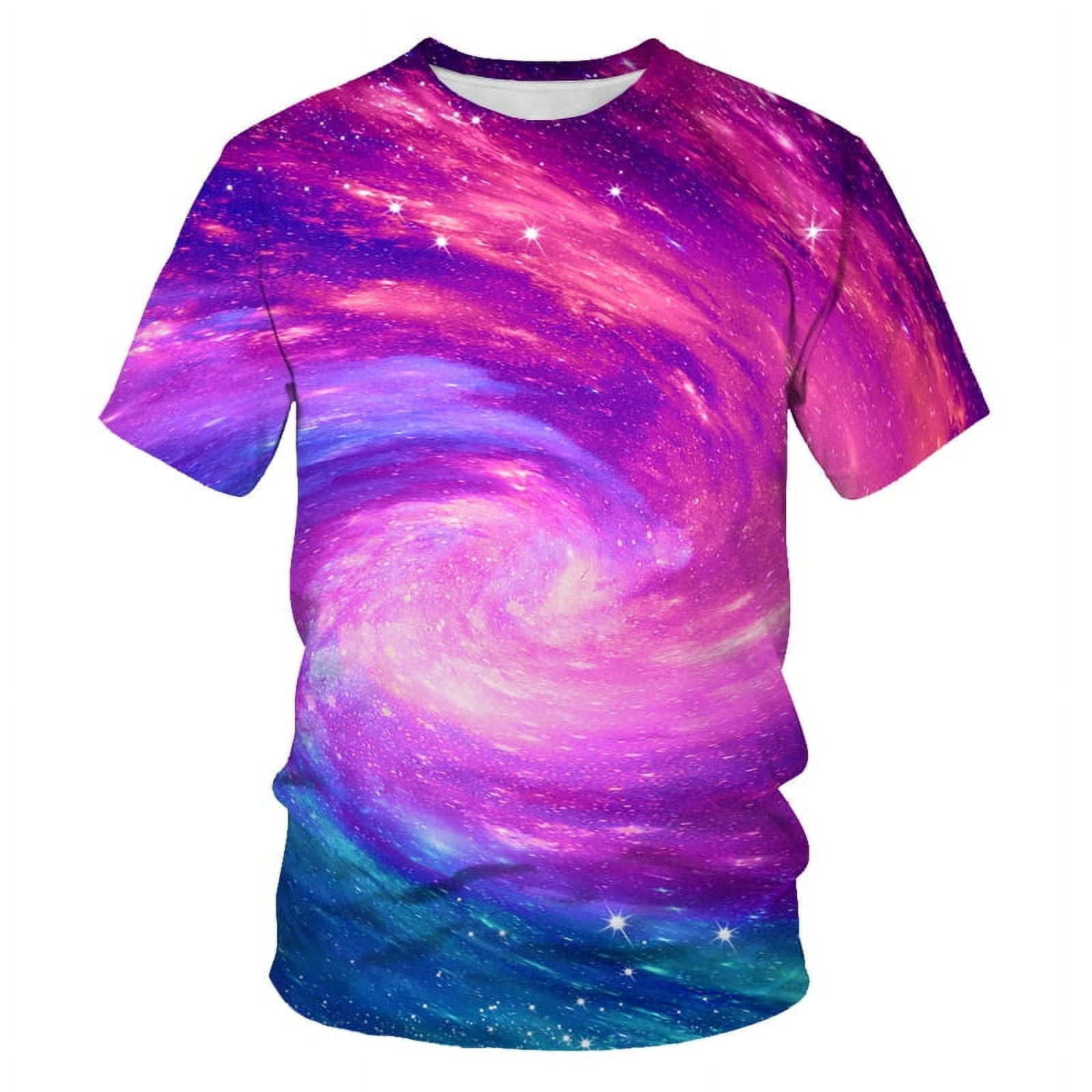 Summer Brilliant Starry Sky graphic t shirts For Men Fashion Universe ...