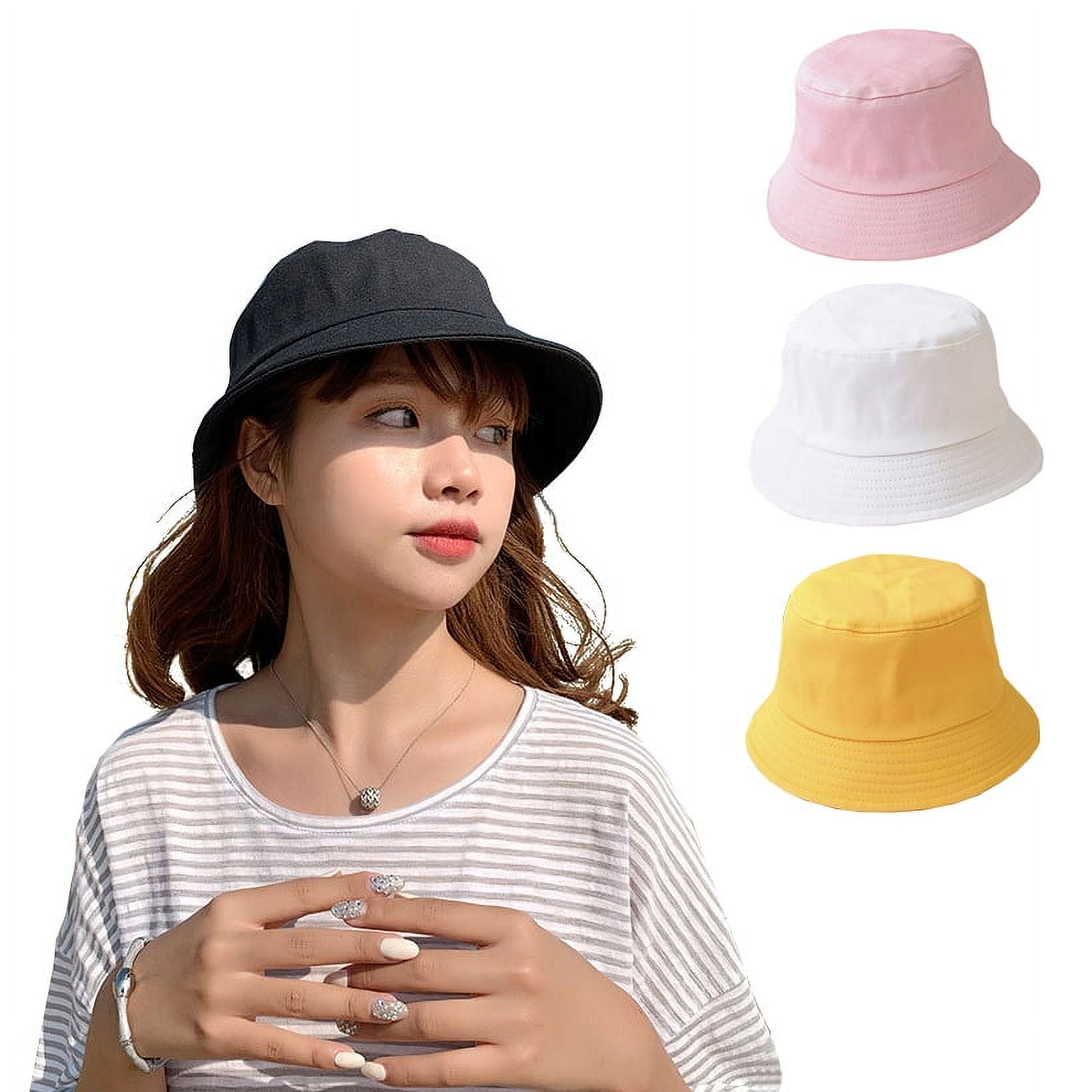Summer Bucket Hats for Women Cute Spring Fishman Hat Girls Travel Beach ...
