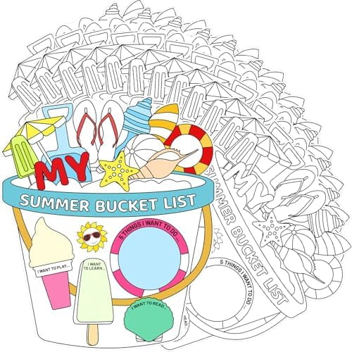 My Summer Bucket List Activity Poster for Kids End of Year Gifts from ...