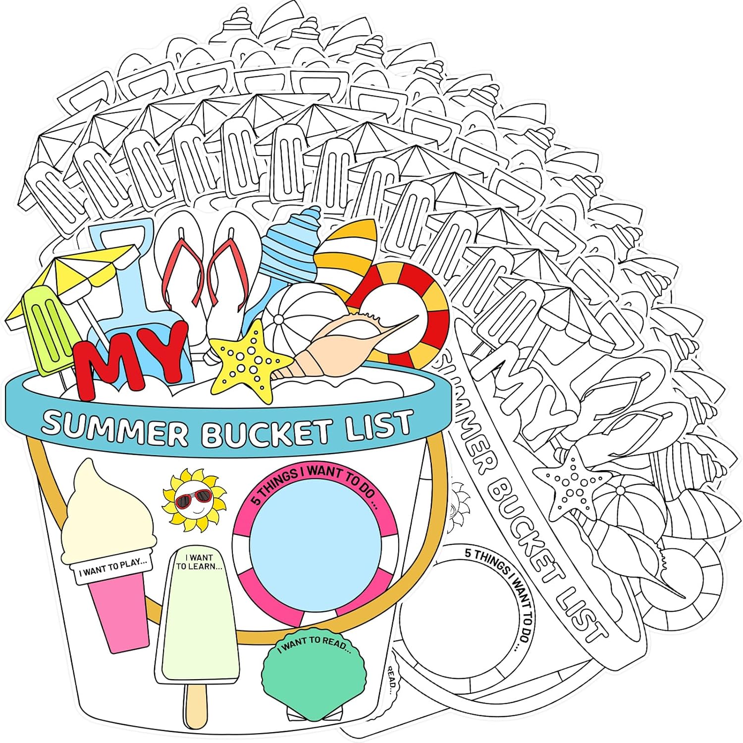 My Summer Bucket List Activity Poster for Kids End of Year Gifts from ...