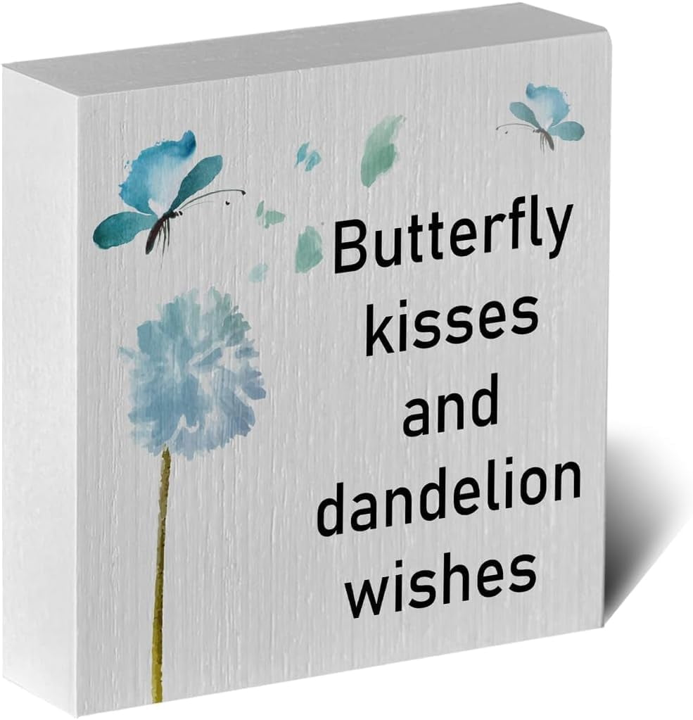 Summer Butterfly Artwork Wood Box Sign Rustic Farmhouse Style Butterfly ...