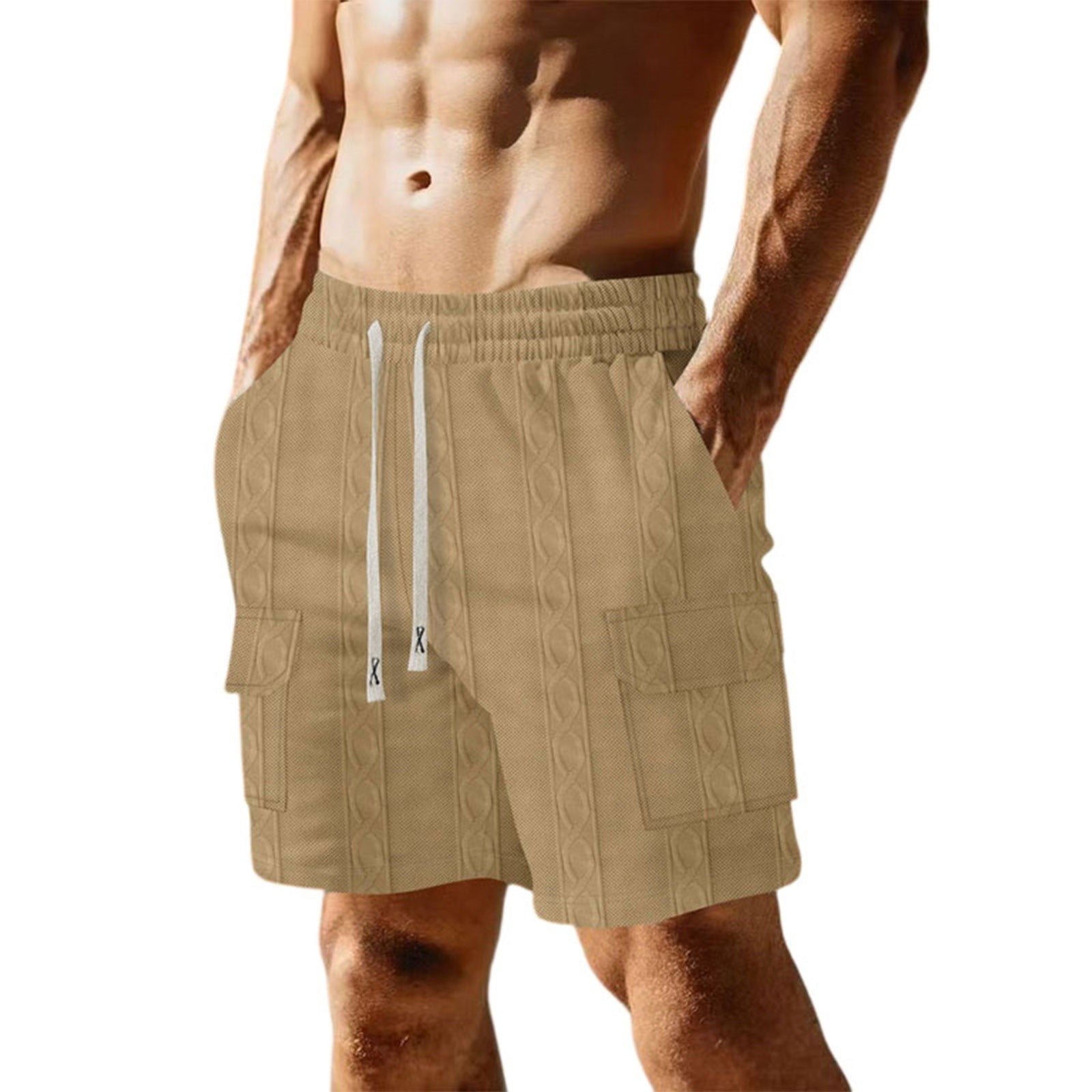 Summer Casual Cargo Shorts for Men Running Athletic Workout Shorts with ...
