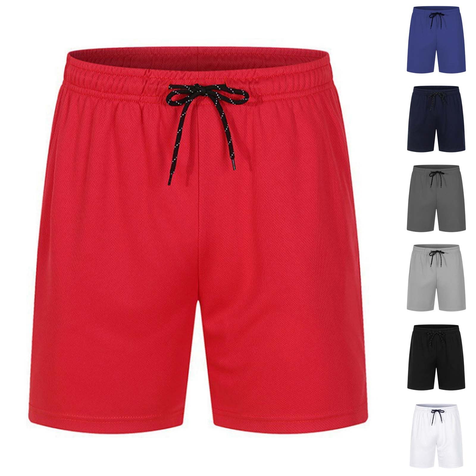 Summer Casual Mesh Shorts for Men Slim Fit Athletic Training Track ...